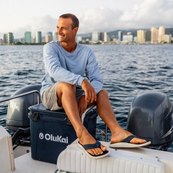 Ulele Men's Water-Ready Beach Sandals - Clay / Mustang | OluKai