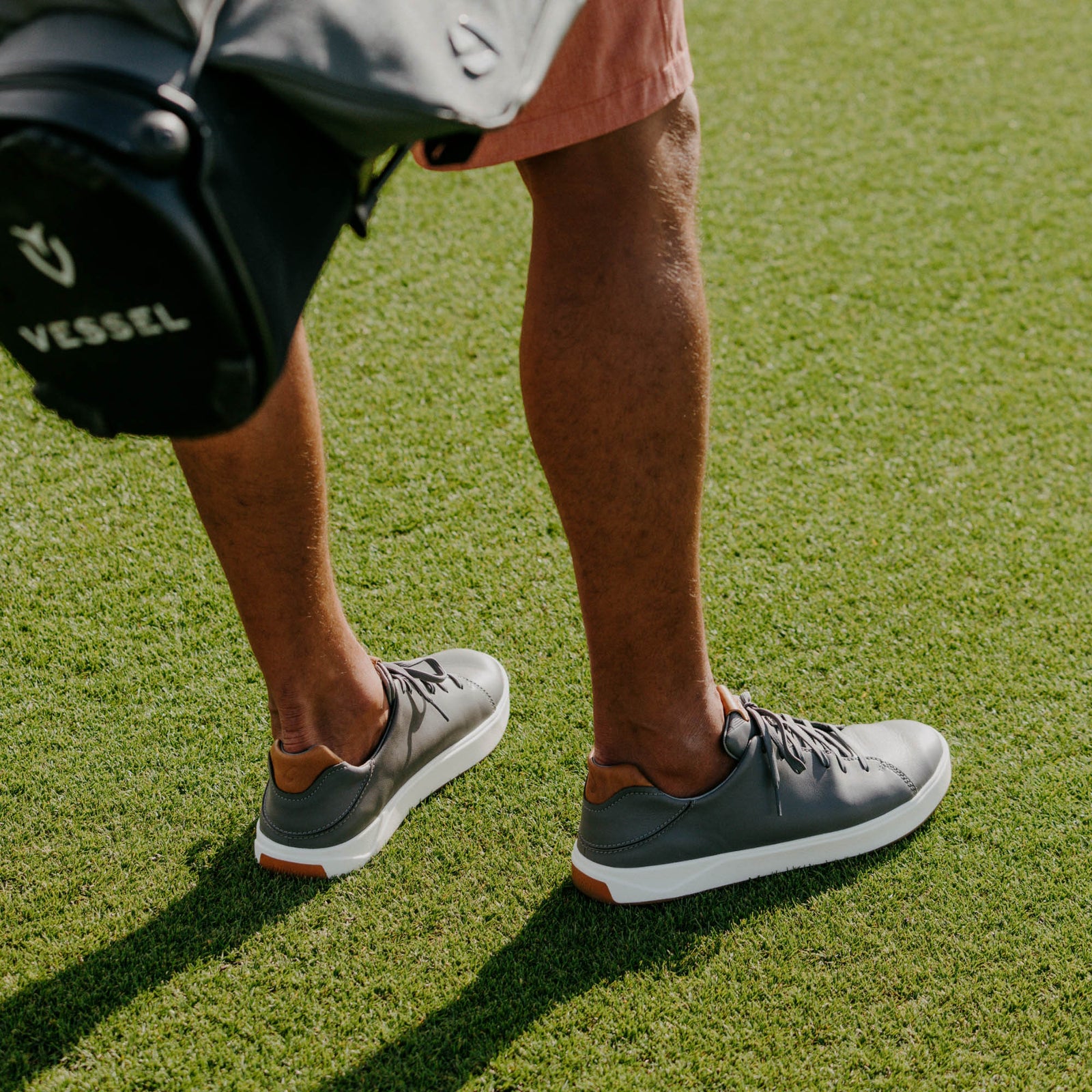 Wai‘alae Men’s Waterproof Leather Golf Shoes - Black | OluKai