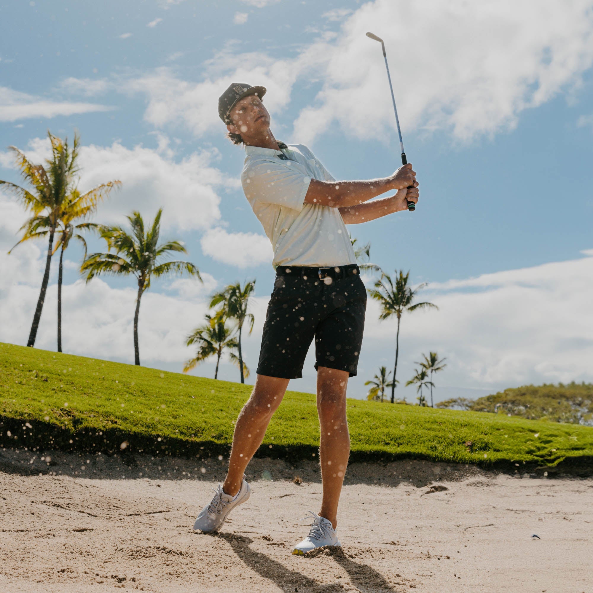 Mākena Men’s Waterproof Golf Shoes - Mood Indigo | OluKai