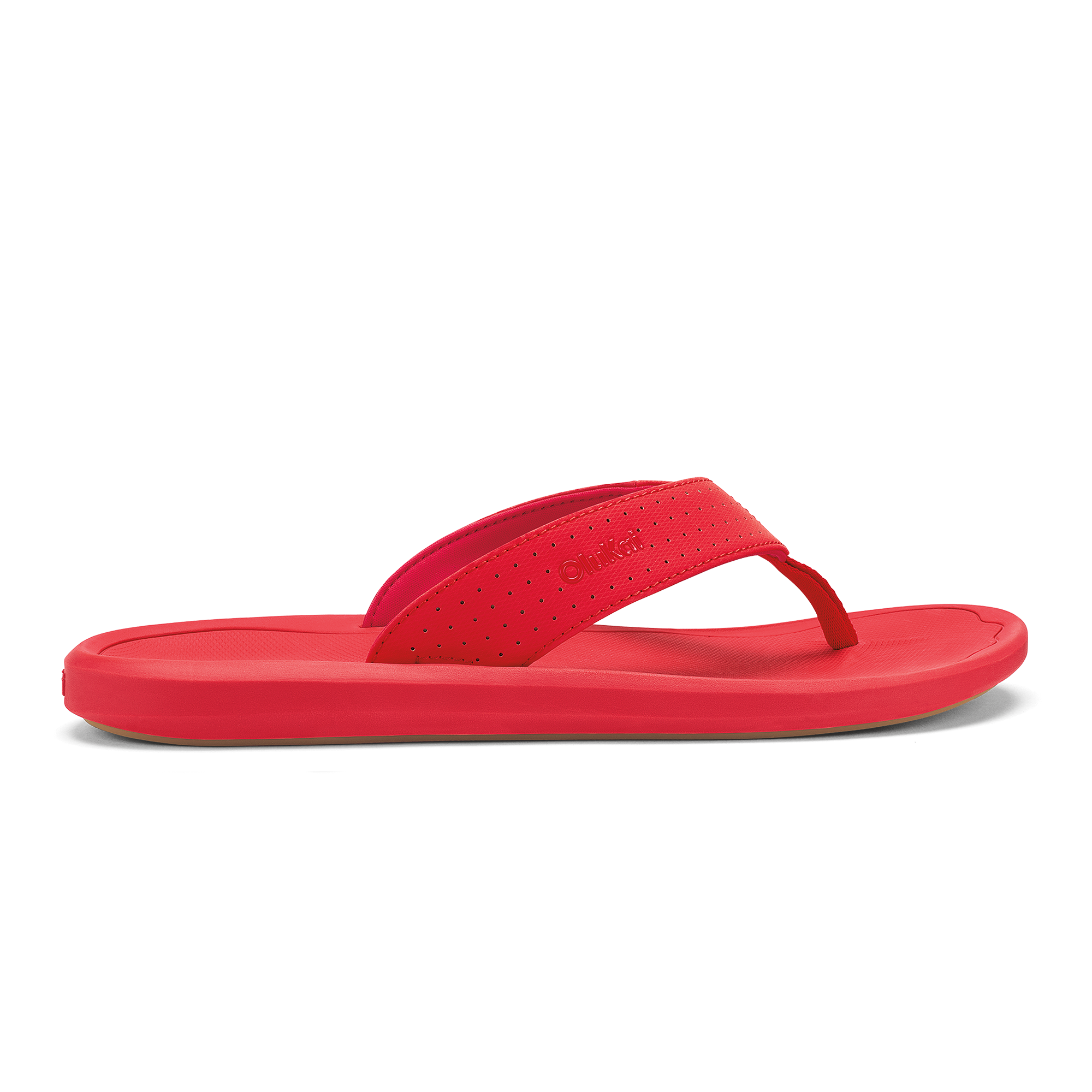 Ki‘i Men’s Water Ready Beach Sandals - Bright Red / Red Lava | OluKai