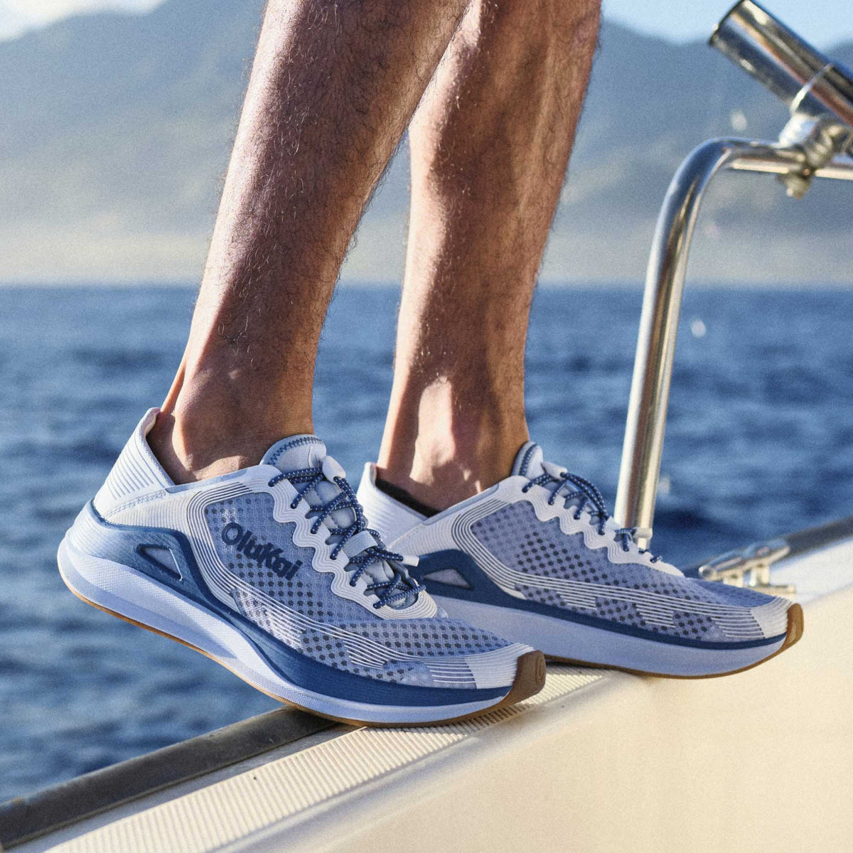 ‘Ahi Men’s Water Boat Shoes - Rock / Ash | OluKai