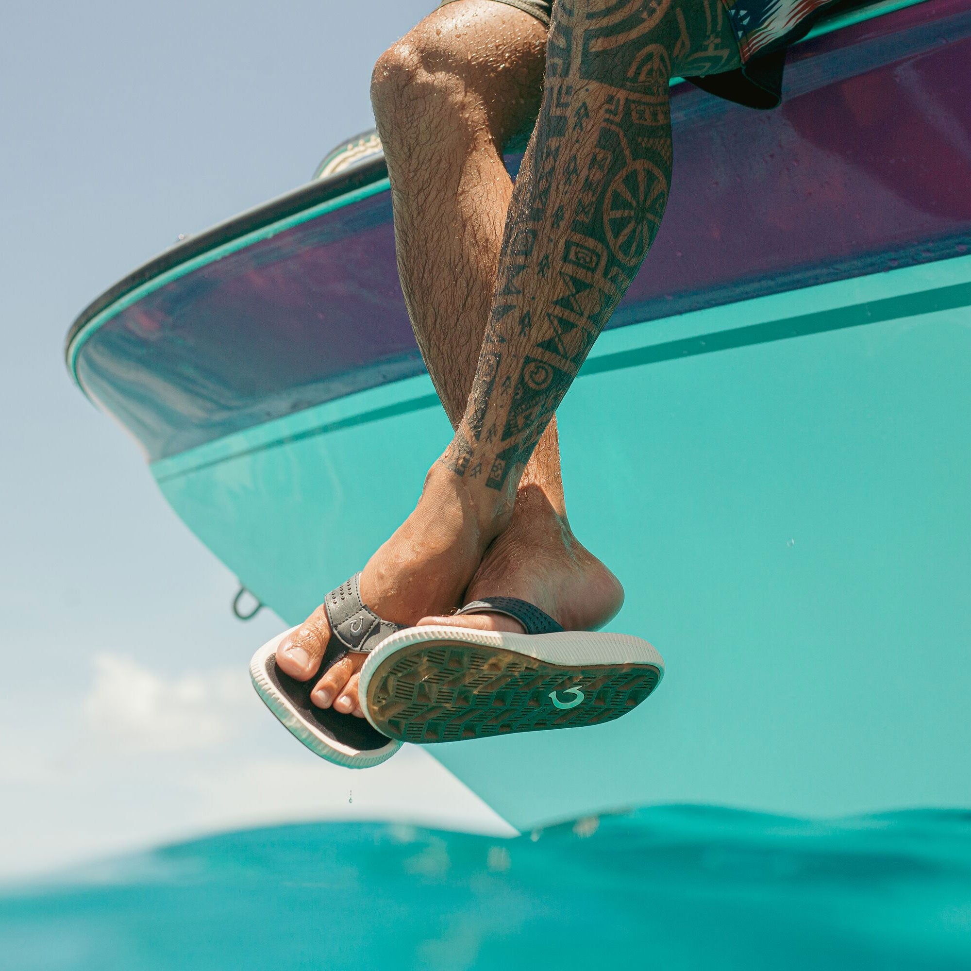 Ulele Men's Water-Ready Beach Sandals - Clay / Mustang | OluKai