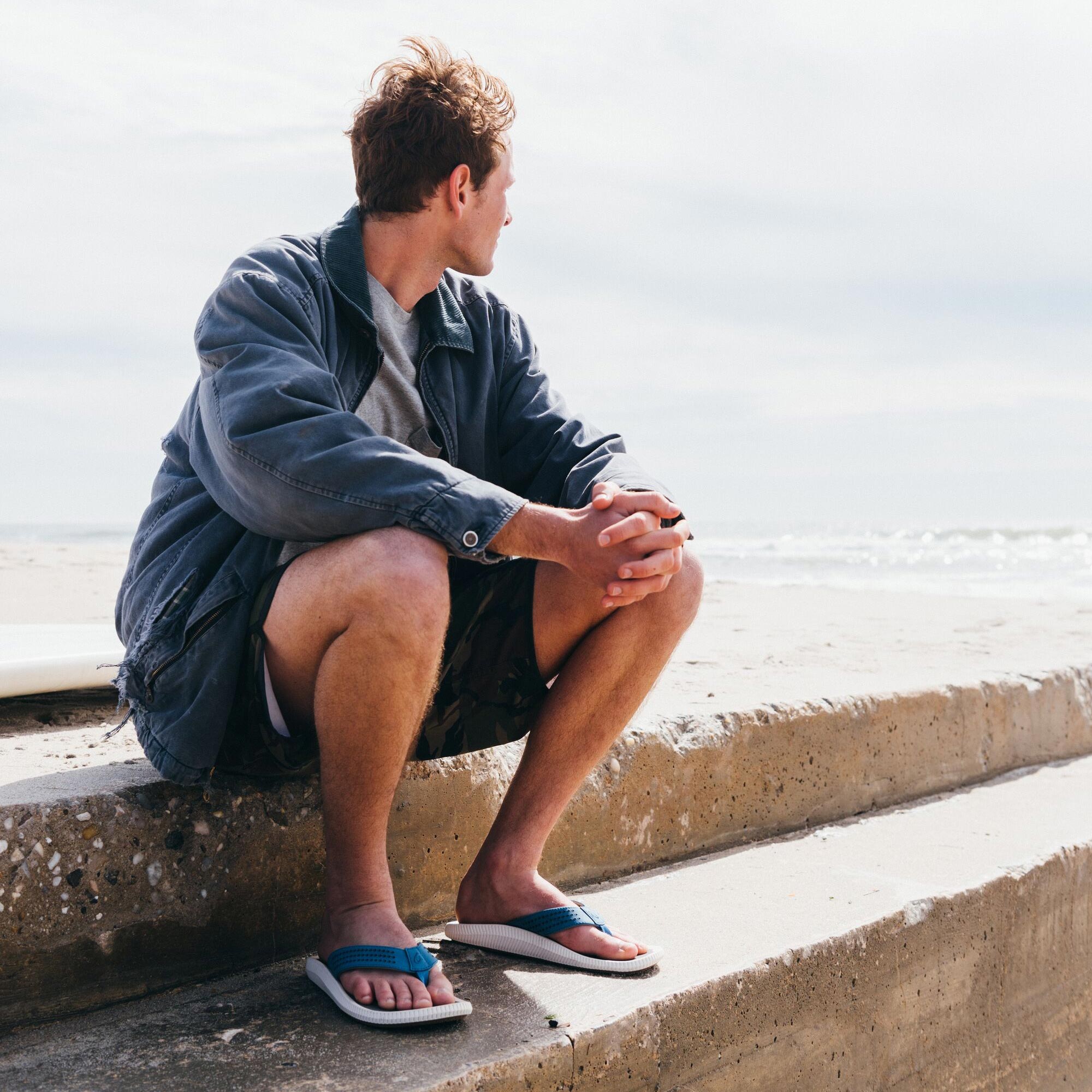 Ulele Men's Water-Ready Beach Sandals - Clay / Mustang | OluKai
